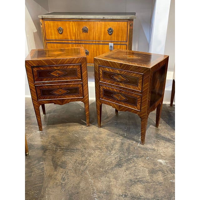 Pair of Italian Neo-Classical Side Tables | Chairish
