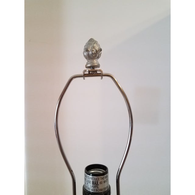 May Sheng Contemporary Lucite Lamp Diamond Cut Obelisk Style | Chairish