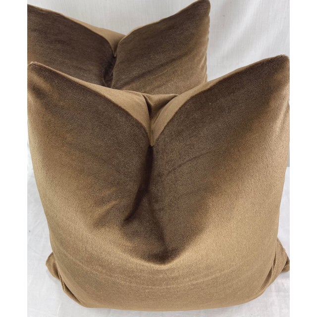 Jim Thompson "Plush Mohair" in Bronze 22" Pillows-A Pair | Chairish