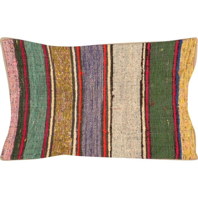 1960s Turkish Rag Pillow | Chairish