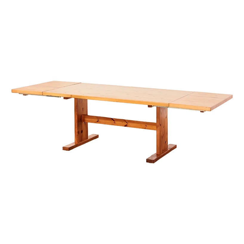 Scandinavian Drop-Leaf Pine Shaker Dining Table, 1960s | Chairish