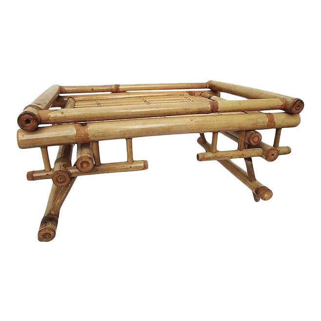 Mid-Century Japanese Bamboo Tea Tray | Chairish