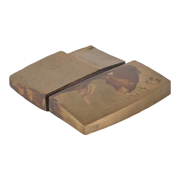 David L. Deming Brass Abstract Sculpture | Chairish