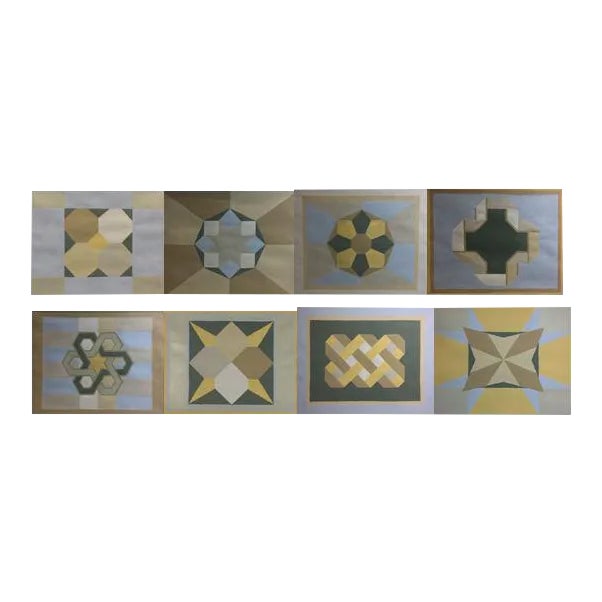 The Farrow & Ball Suite, by Artist Carl George, 2016 Paintings - Set of ...