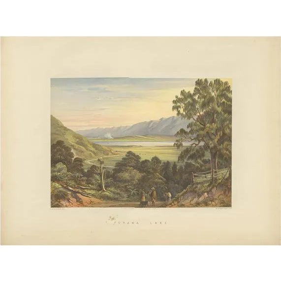 Blatchley, Pukawa Bay New Zealand, 1877, Paper | Chairish