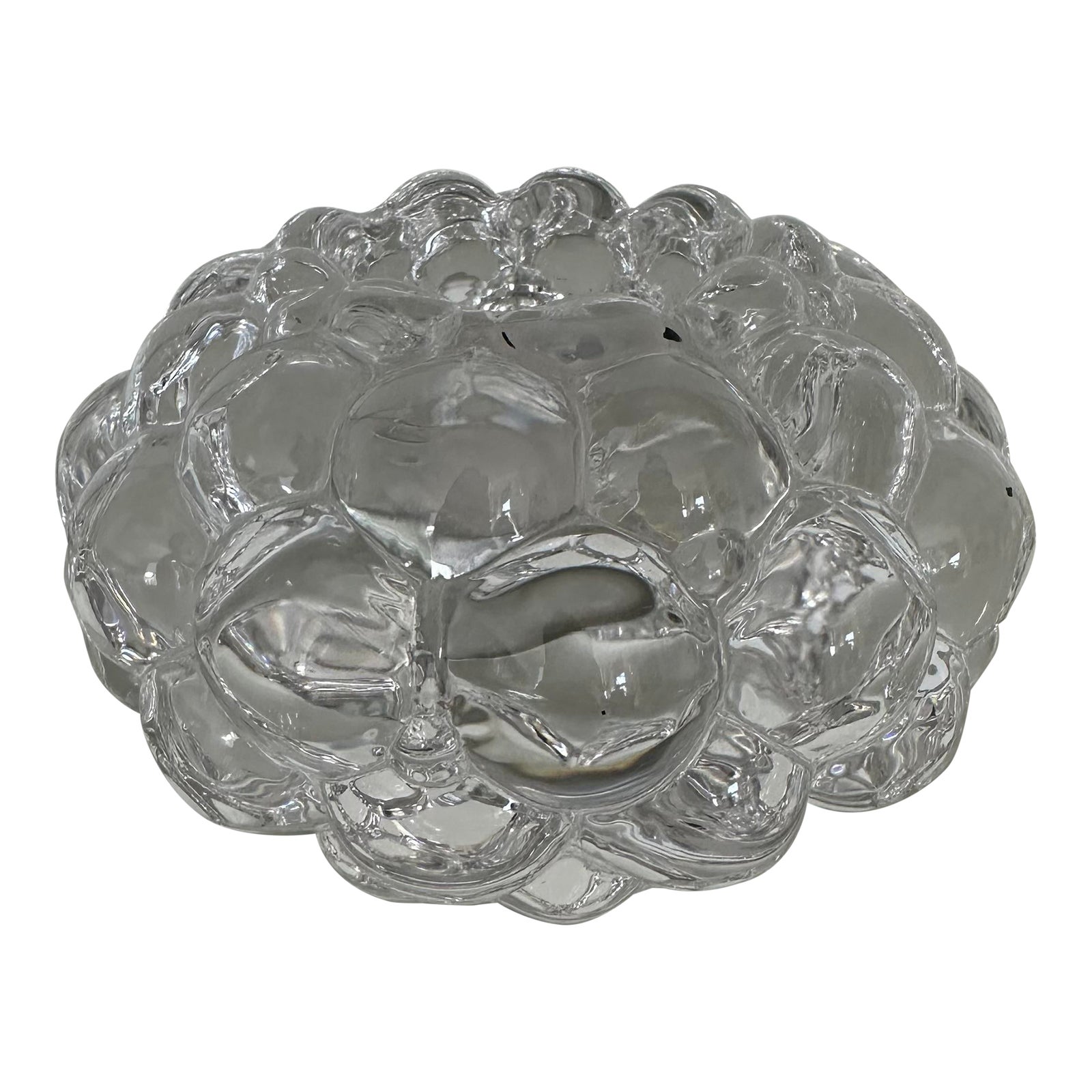 Orrefors Crystal Raspberry Votive Holder | Chairish