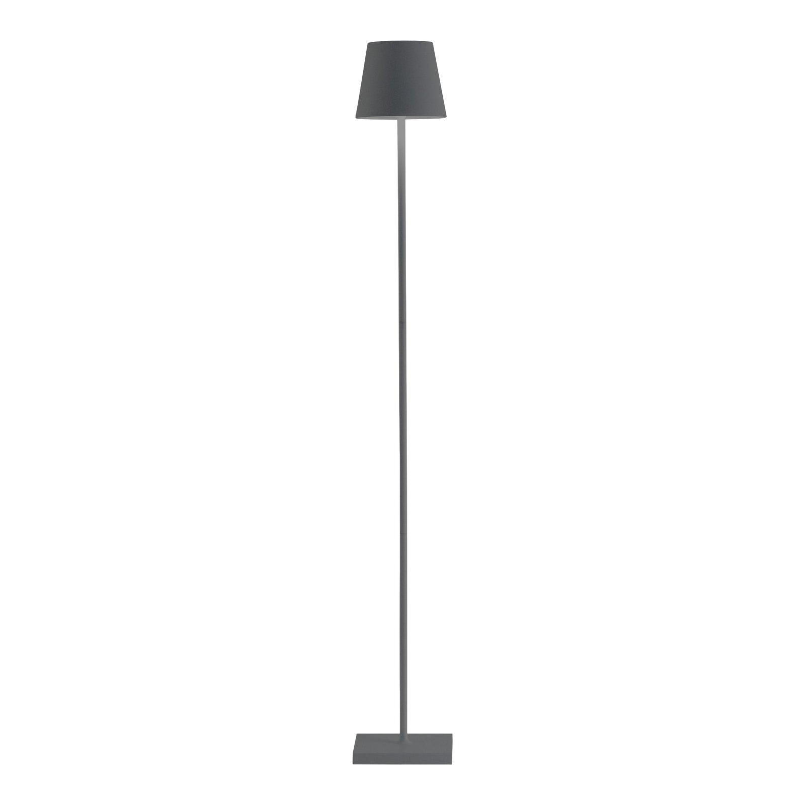 Zafferano Poldina L Indoor/Outdoor Cordless Floor Lamp, Dark Grey ...