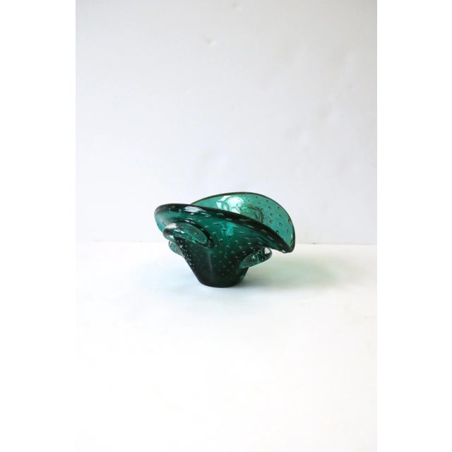Italian Murano Emerald Green Art Glass Bowl After Seguso Circa 1960s Chairish