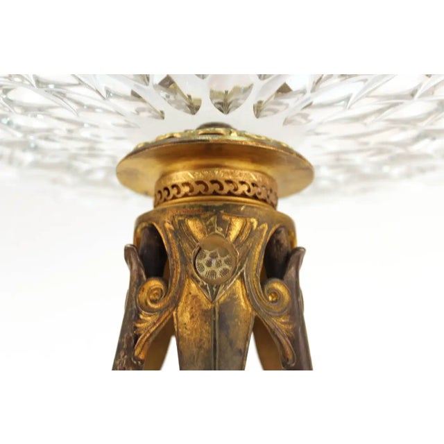 Pair of French Victorian Pastry Holders on Tripod Bronze Bases and Val ...