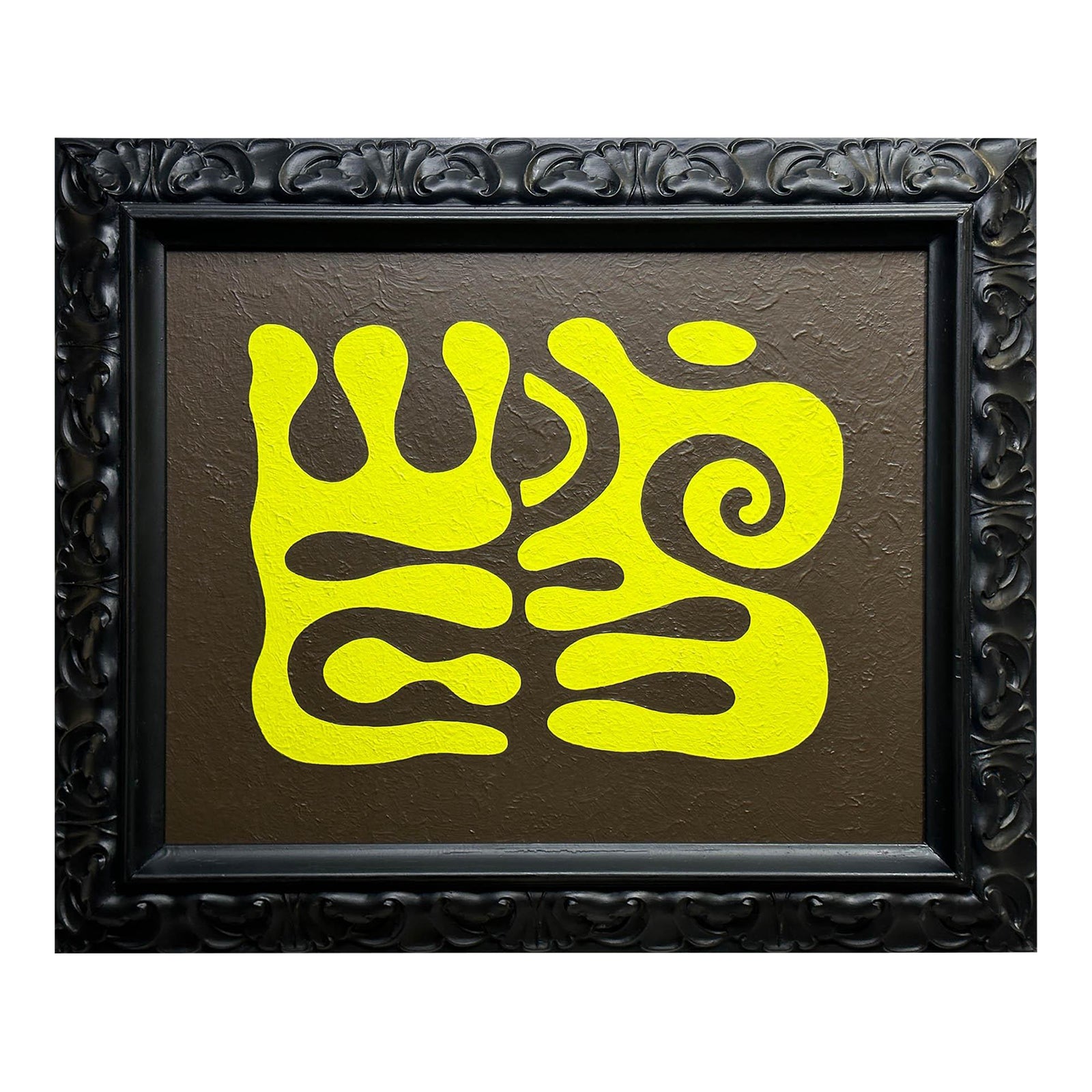 Aron Original Retro Abstract Painting “Slap Happy” 25×21 In. | Chairish