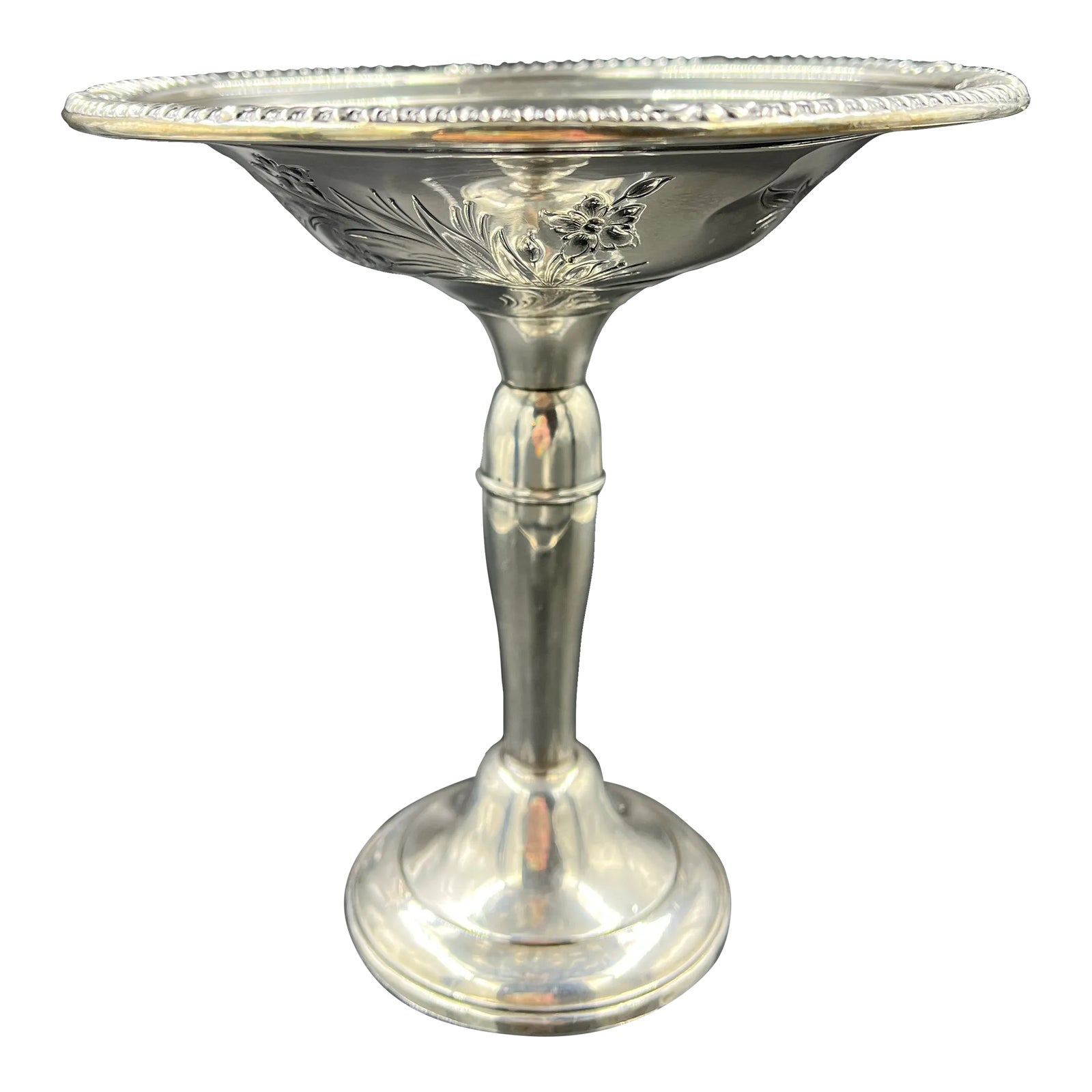 Antique Sterling Silver Compote | Chairish