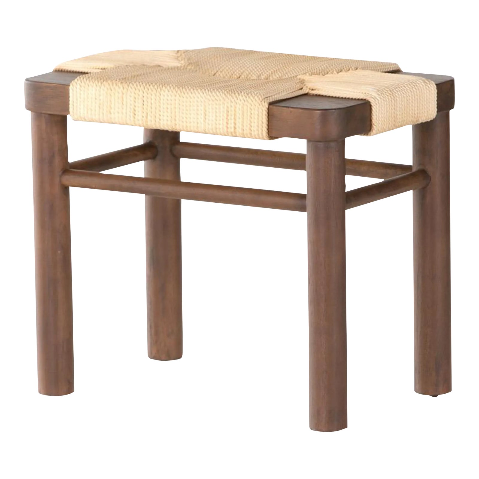Four Hands Shona Stool, Russet Mahogany | Chairish