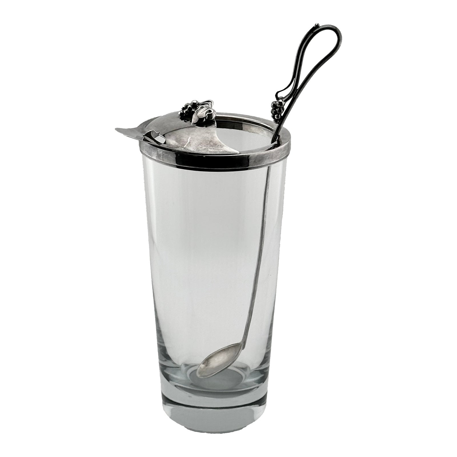 Fine Mid 20th Century Danish Sterling Silver & Crystal Martini ...