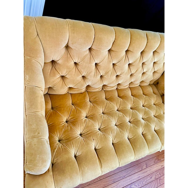 Mid 20th Century Pair of Tufted Vintage Settees | Chairish