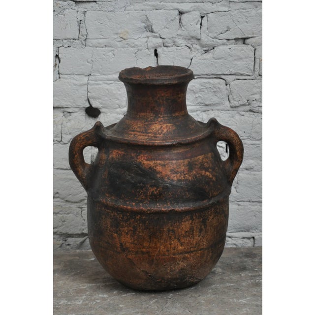 Late 19th Century Primitive Spanish Clay Pot | Chairish