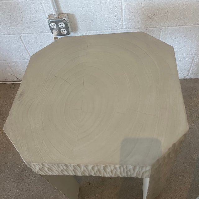 Faux Bois Pair of Bliss Studio Pilar Accent Tables | Chairish