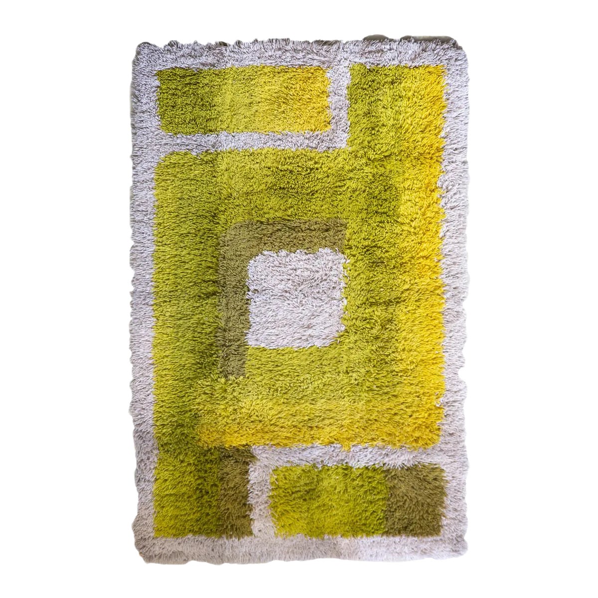 Green Tetris Rug from Desso | Chairish