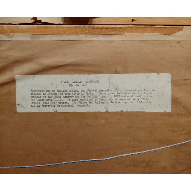 Frank Markham Skipworth Portrait of a Young Red Headed Woman -Oil ...