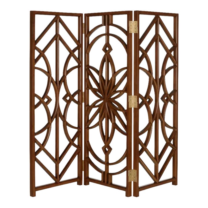 Tree of Life Screen - Walnut | Chairish