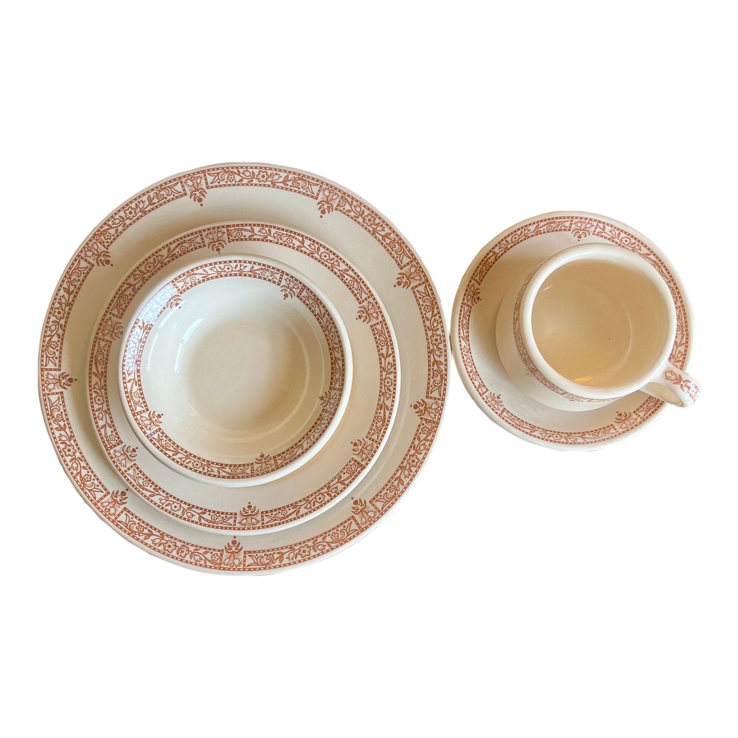 Vintage 1940s Wallace Desert Ware 5-Piece Dinner Set for Four- 20 ...
