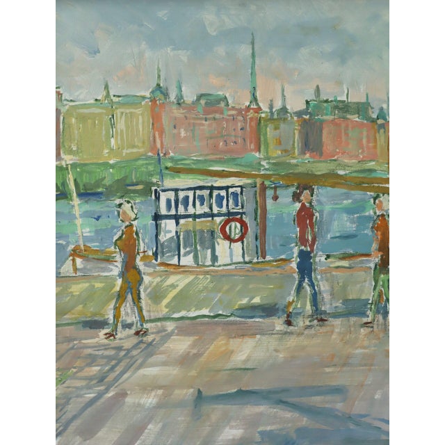 1976 Modernist 'Harbour Promenade' Vintage Original Coastal Street ...