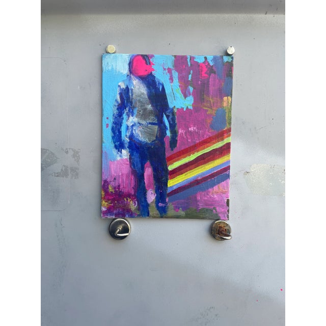 Walk the Rainbow, Expressive Acrylic Painting by Joseph Christy | Chairish