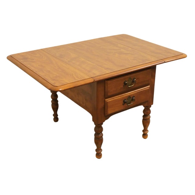 Ethan Allen Heirloom Nutmeg Maple Colonial Early American 37" Accent ...