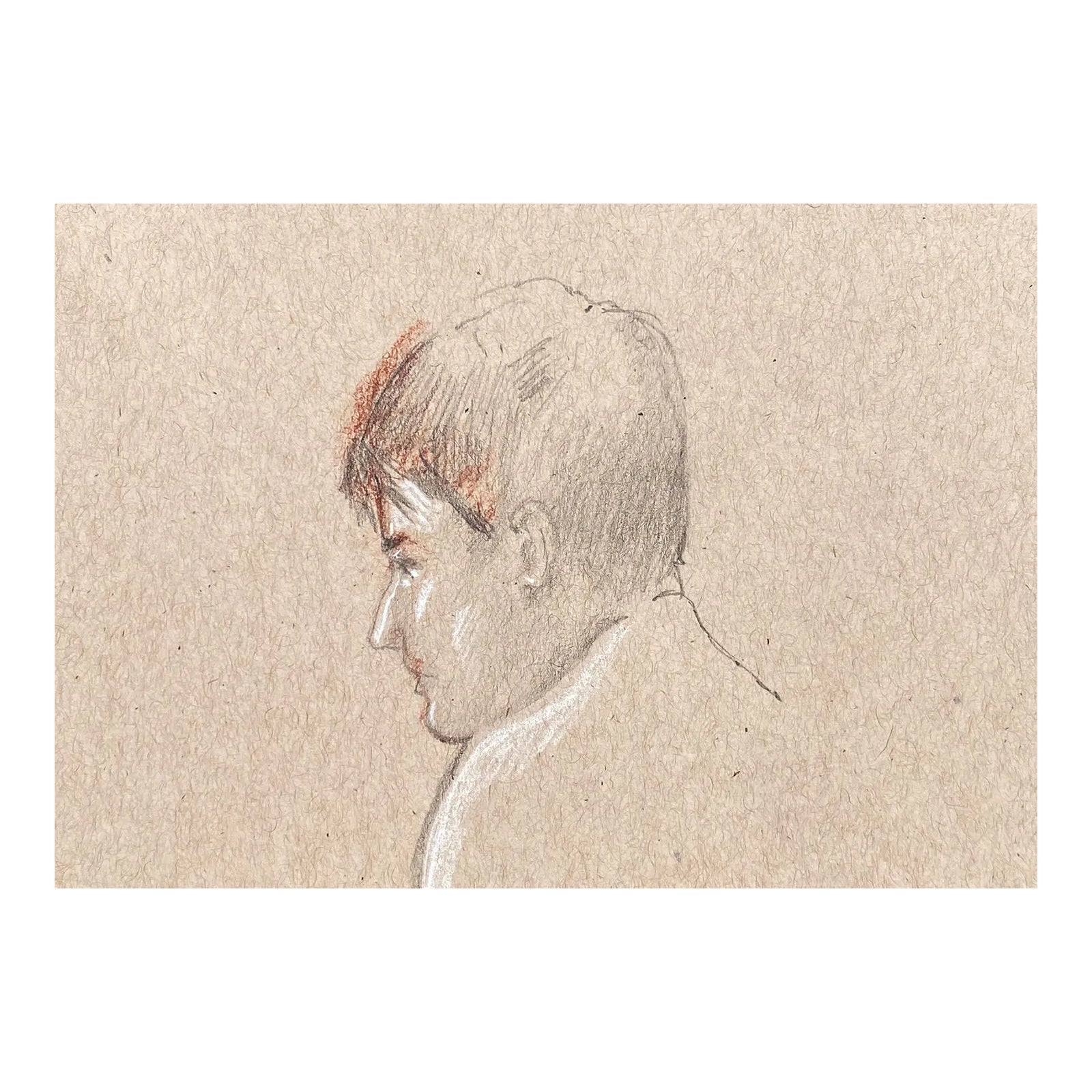 Ron Yrabedra Portrait of a Man | Chairish