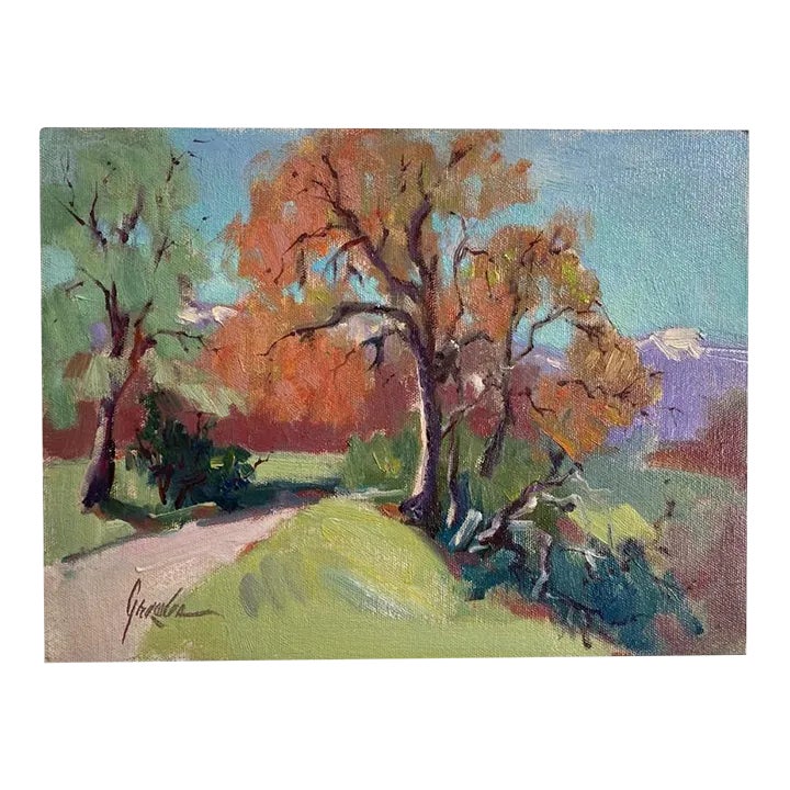 Susan F Greaves Tree Oil Painting | Chairish