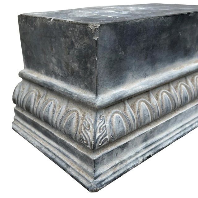 Pair of 19th Century English Bluestone Capitals | Chairish