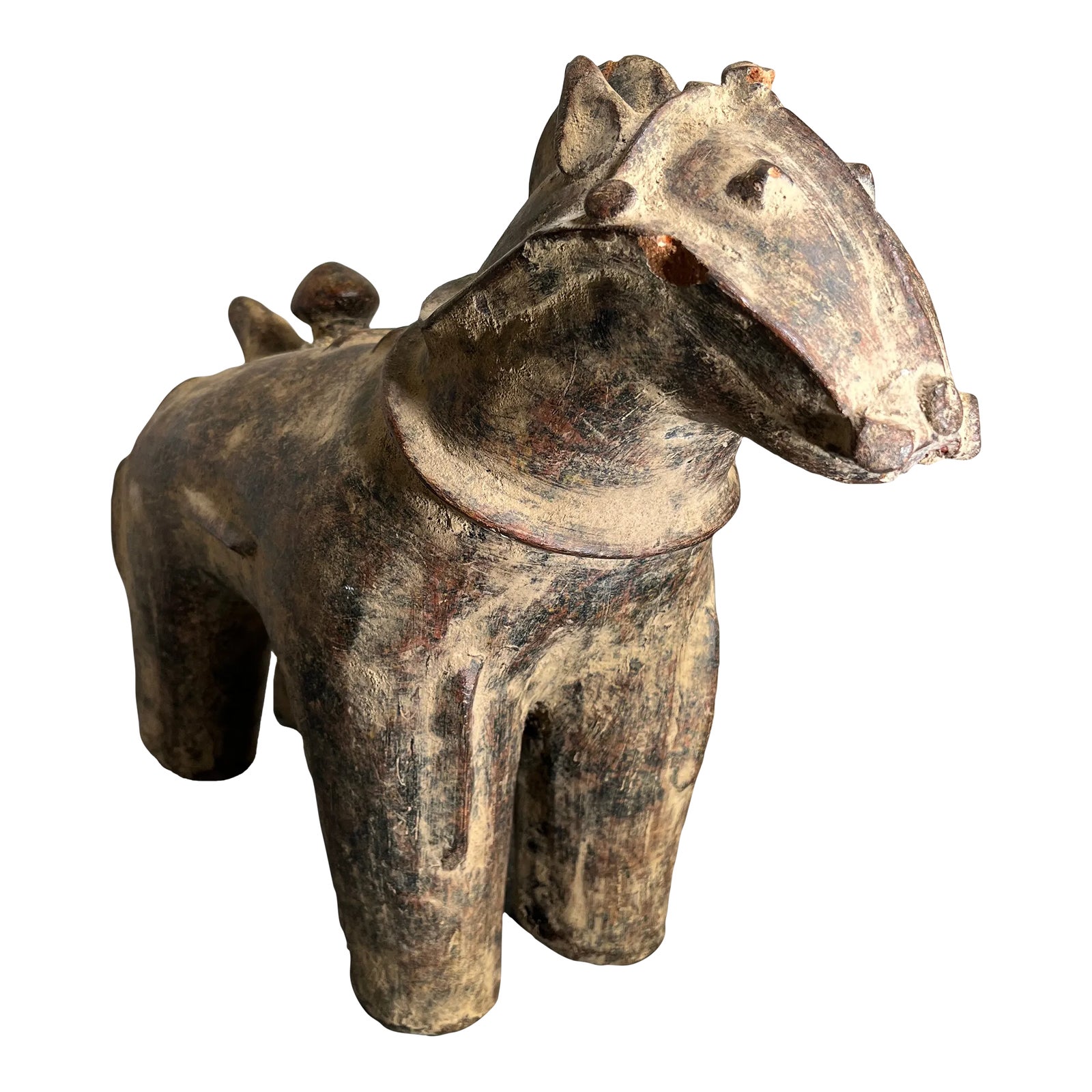 Mid 20th Century Japanese Haniwa Style Pottery Horse | Chairish