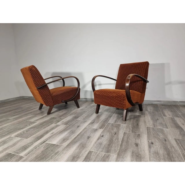 Art Deco Armchair by Jindrich Halabala | Chairish