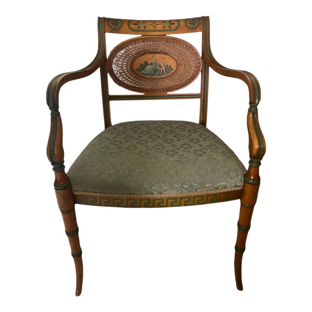 1950s Adams Style Neoclassical Hollywood Regency Chair | Chairish