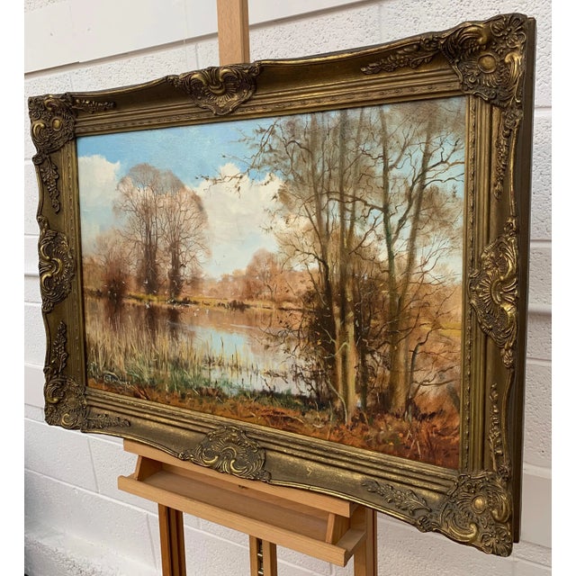 Walter Robin Jennings, Winter Gulls Original Landscape Oil Painting by ...