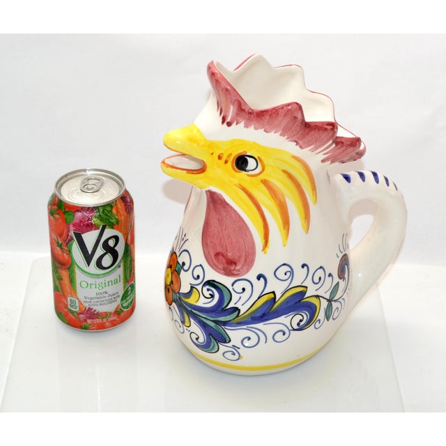 1990s Franco Mari Deruta Ceramics Italy Rooster Decanter Carafe Pitcher ...
