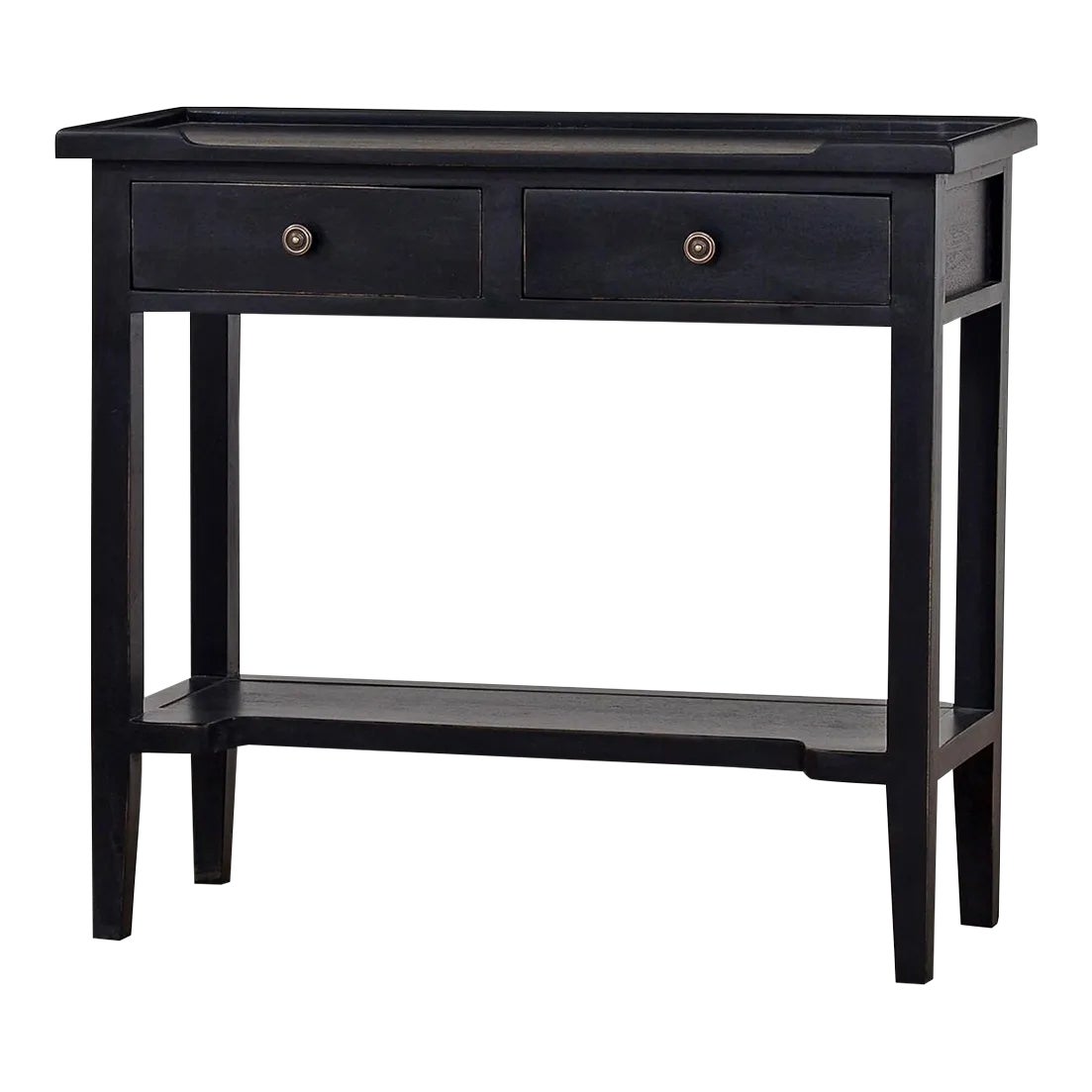 Country Style Console Table in Batavia Black | Chairish