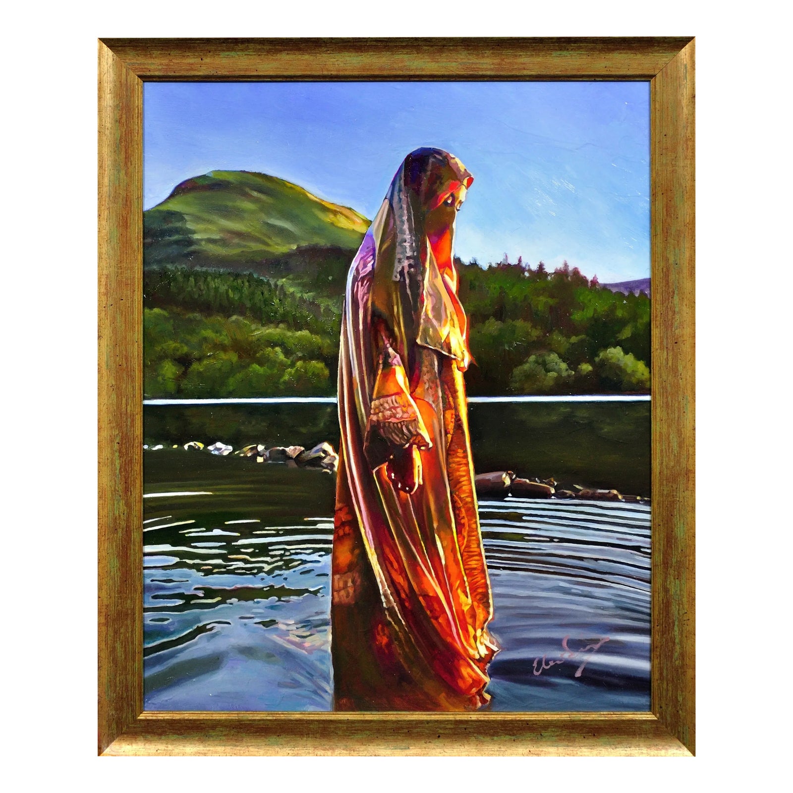 Elin Sian Blake, Making Ripples: A Tribute to Amira Patel, 2000s, Oil ...