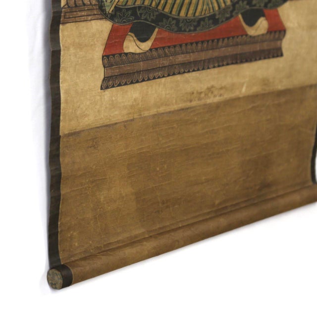 1990s Chinese Emperor Scroll Painting | Chairish