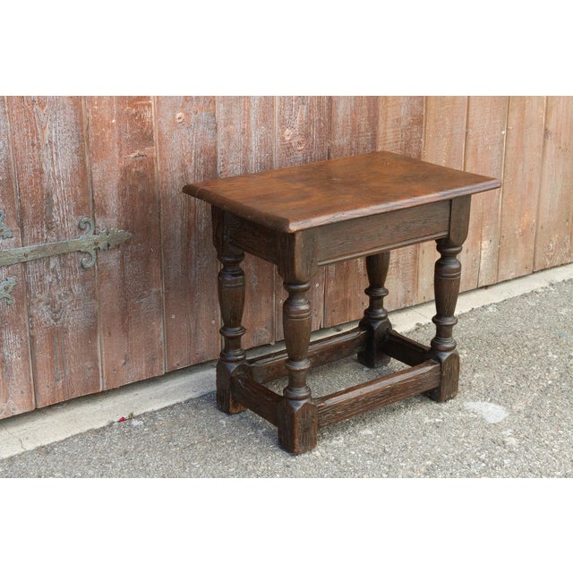 Primitive 19th Century Oak Joint Table | Chairish