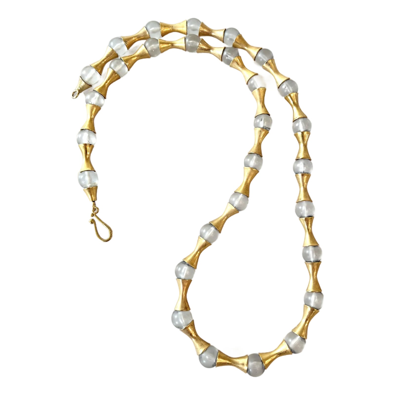 Mma 22k Gold Plated and Crystal Beaded Museum Collection Necklace ...