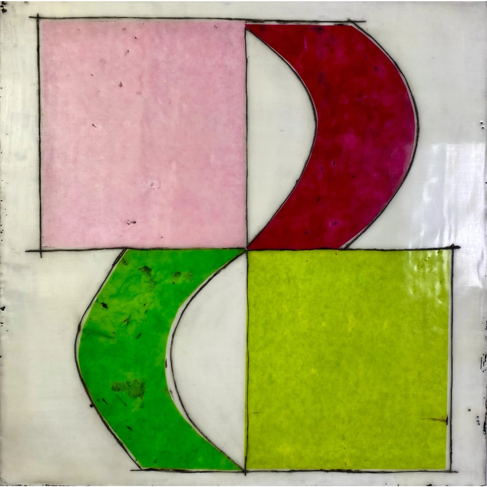 Original Encaustic Mixed Media Painting by Gina Cochran - "Waiting for ...