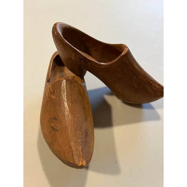 Early 20th Century Childs Swedish Wooden Shoes - Clogs, Trasko | Chairish