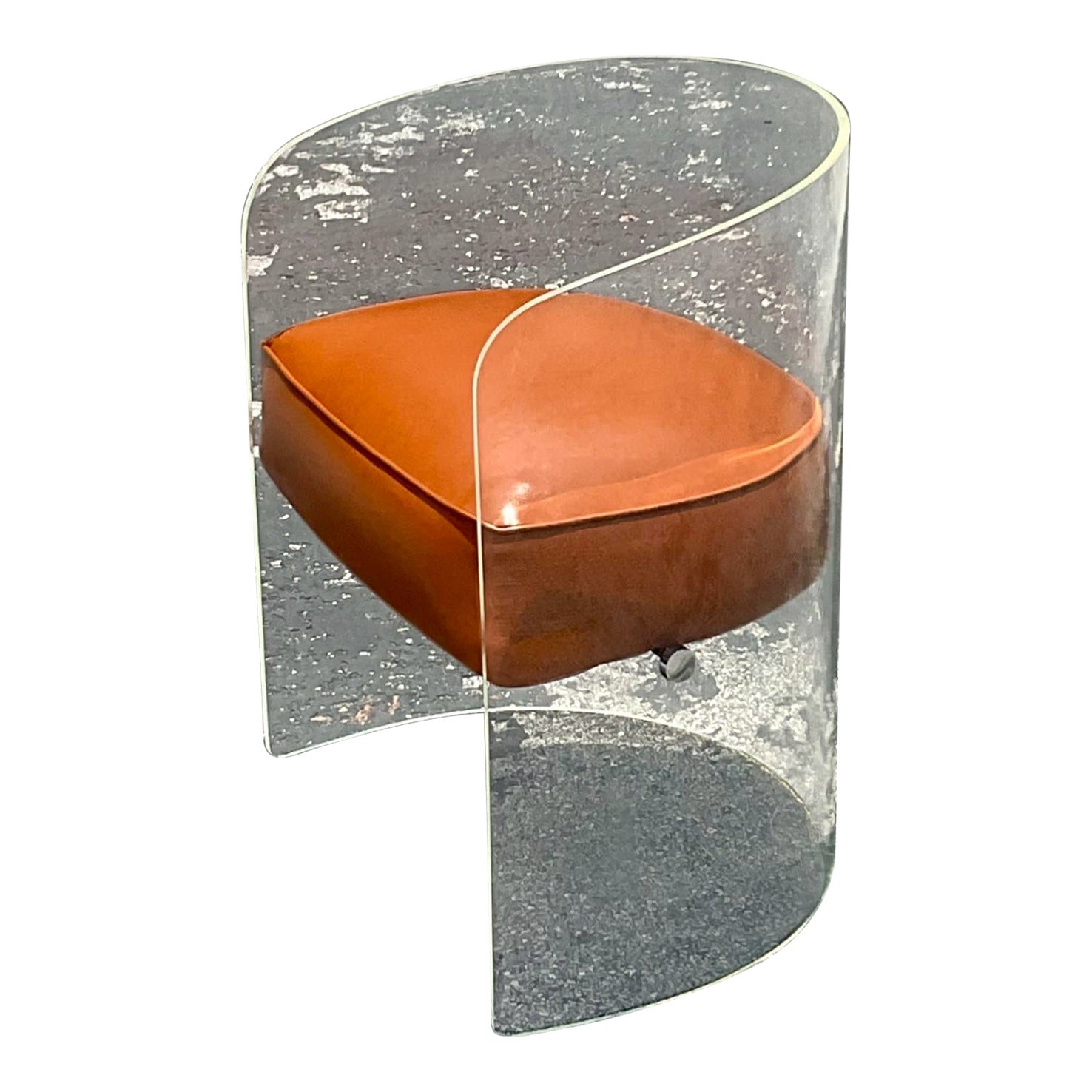 Vintage Boho Lucite Tub Chair After Kagan | Chairish