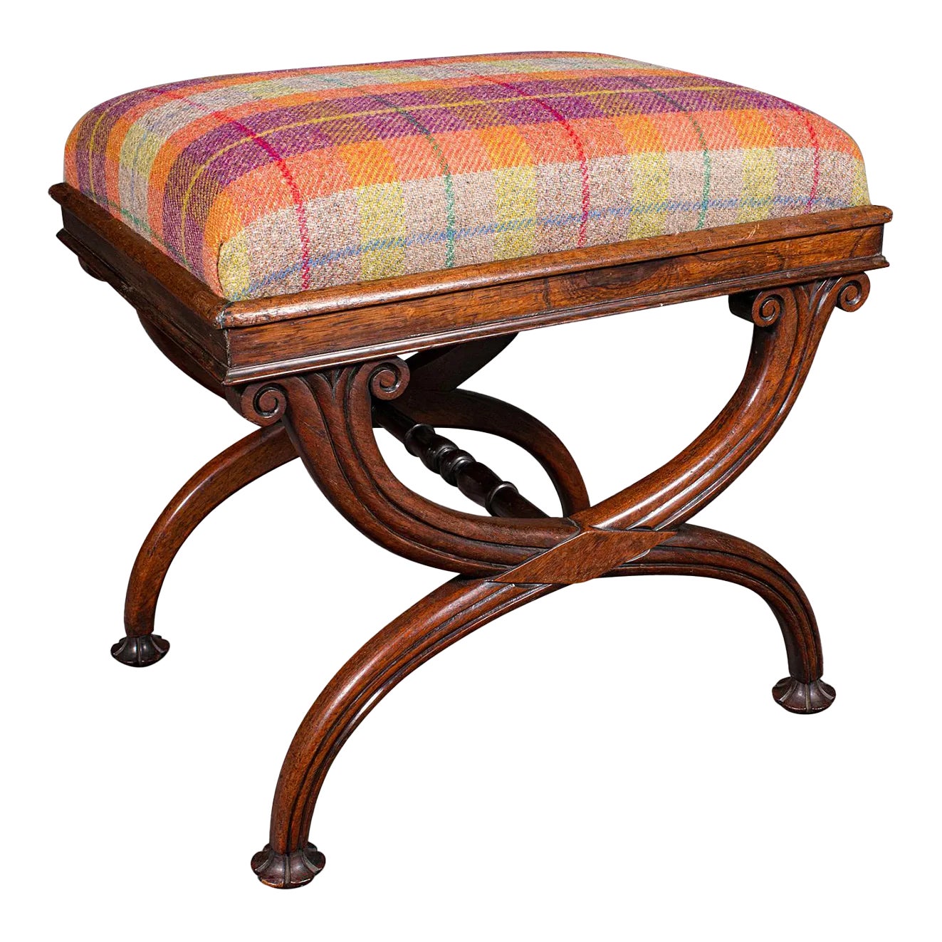 1820's Antique Dressing Stool | Chairish