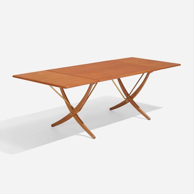 Hans J. Wegner Teak Drop-Leaf Dining Table, Model at 304 | Chairish