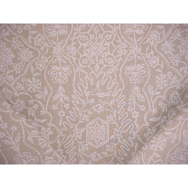 Traditional Lee Jofa New Shiraz Bay Linen Beige Medallion Upholstery ...