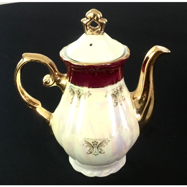 1960s Lusterware Coffee/Teapot | Chairish
