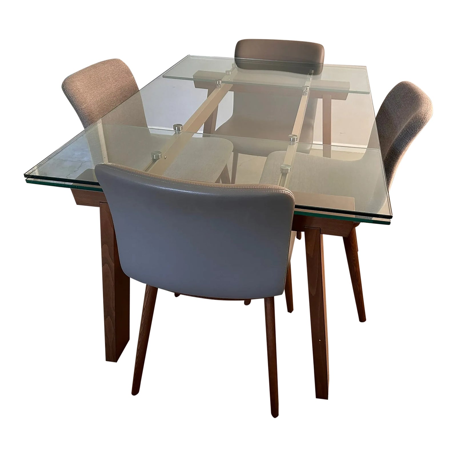 Calligaris Italian Dining Set of 5 | Chairish