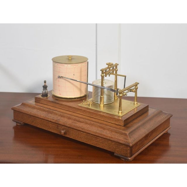 Antique Oak Barograph from Short & Mason, England, 1890s | Chairish