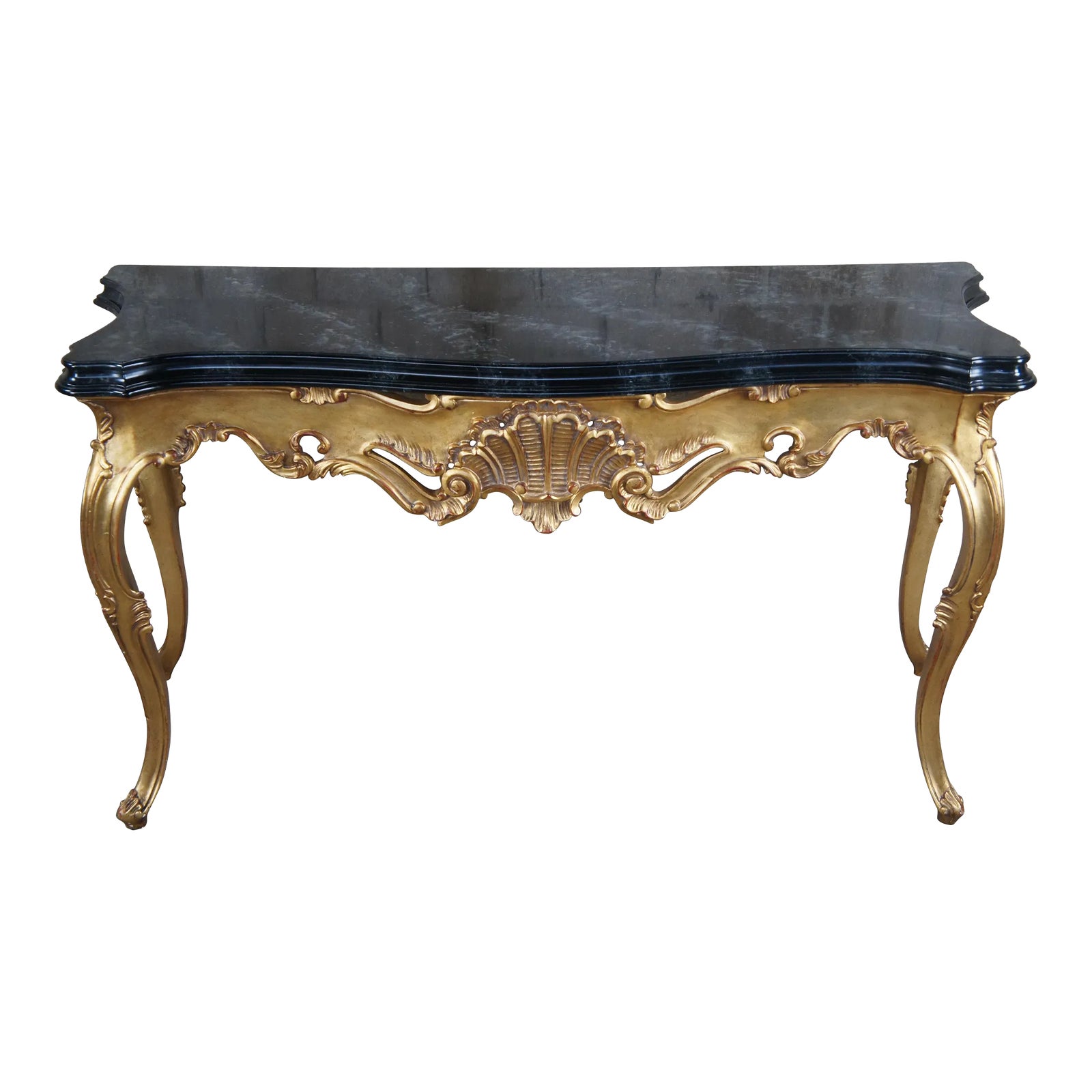 20th Century Italian Serpentine Baroque Rococo Style Faux Marble ...
